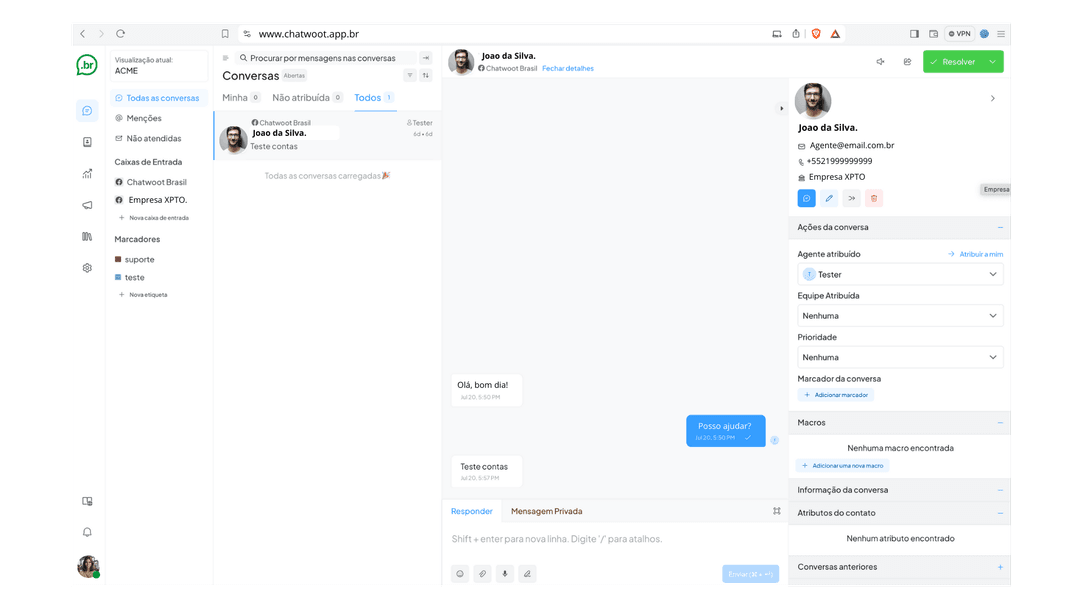 Chatwoot: Plataforma de engajamento com clientes. Uma alternativa de ...